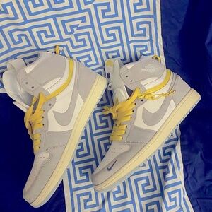 Jordan | Shoes | Gray And Yellow Hightop Jordan S | Poshmark